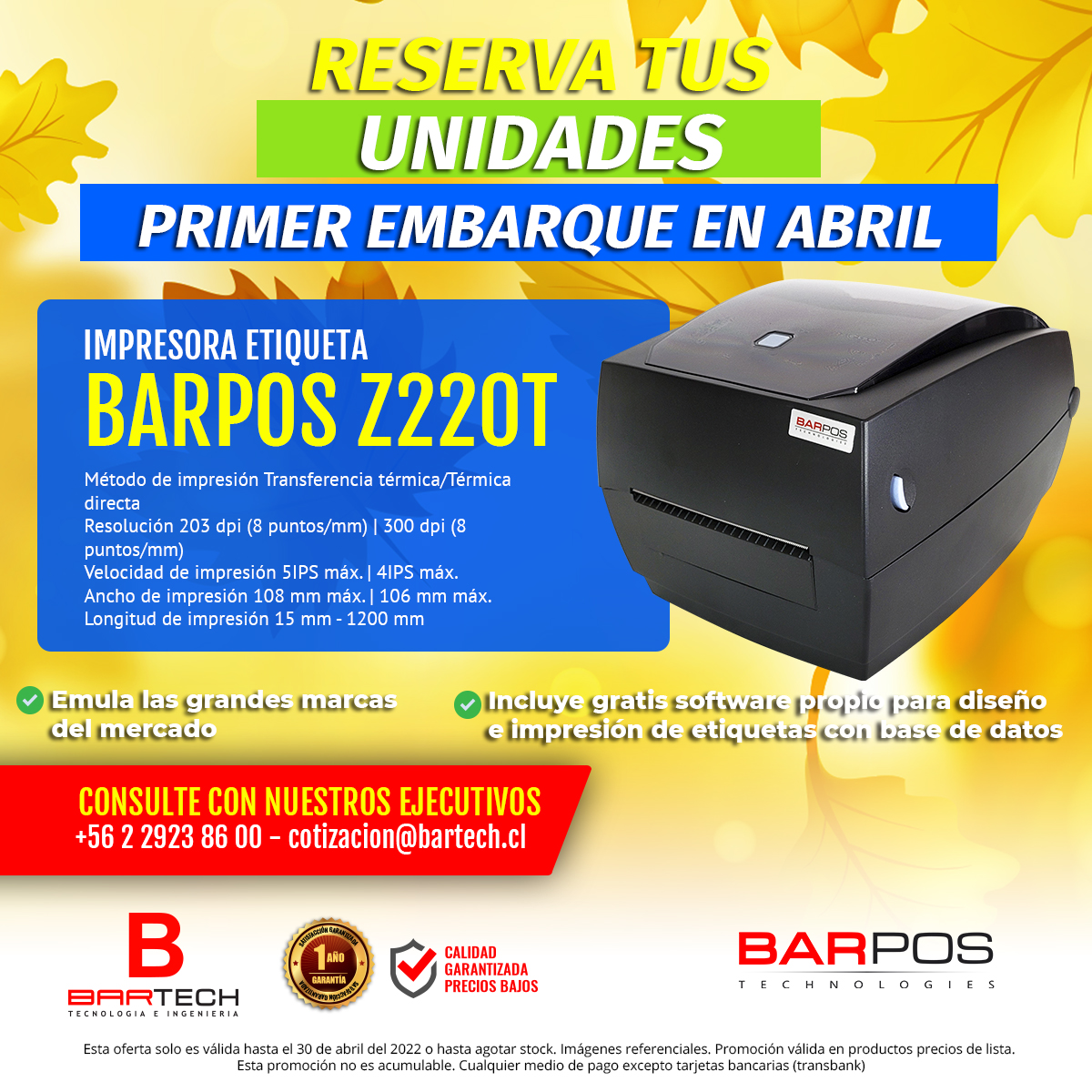 Lector codigo de barras - Bartech